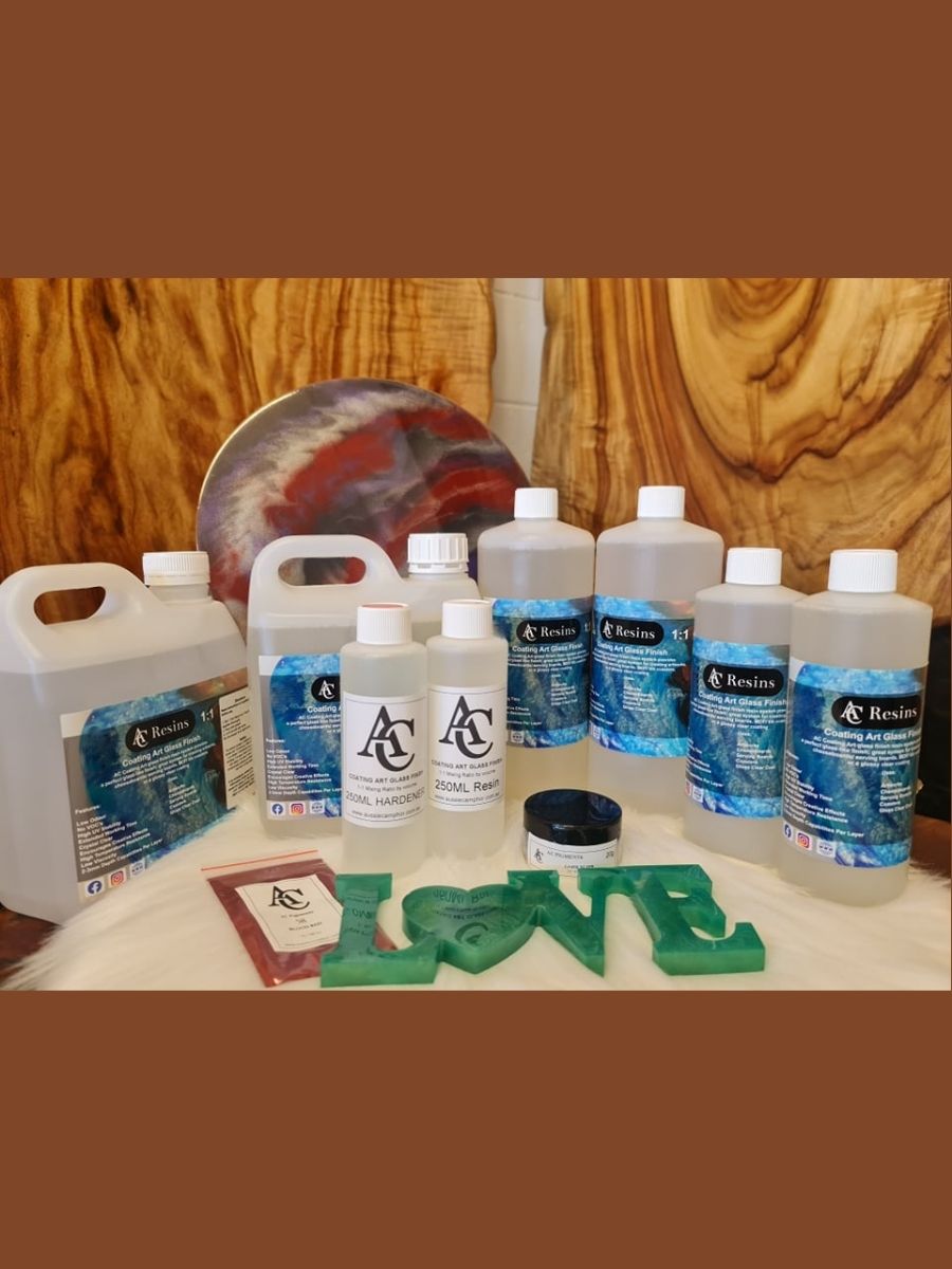 AC Coating Art Glass Finish Resin - Resin Art Supplies - Aussie Camphor