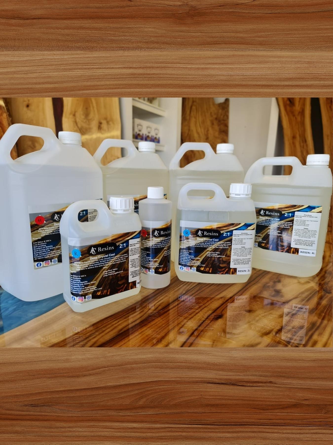 AC Deep Crystal Cast Resin - Resin Art Supplies - Aussie Camphor